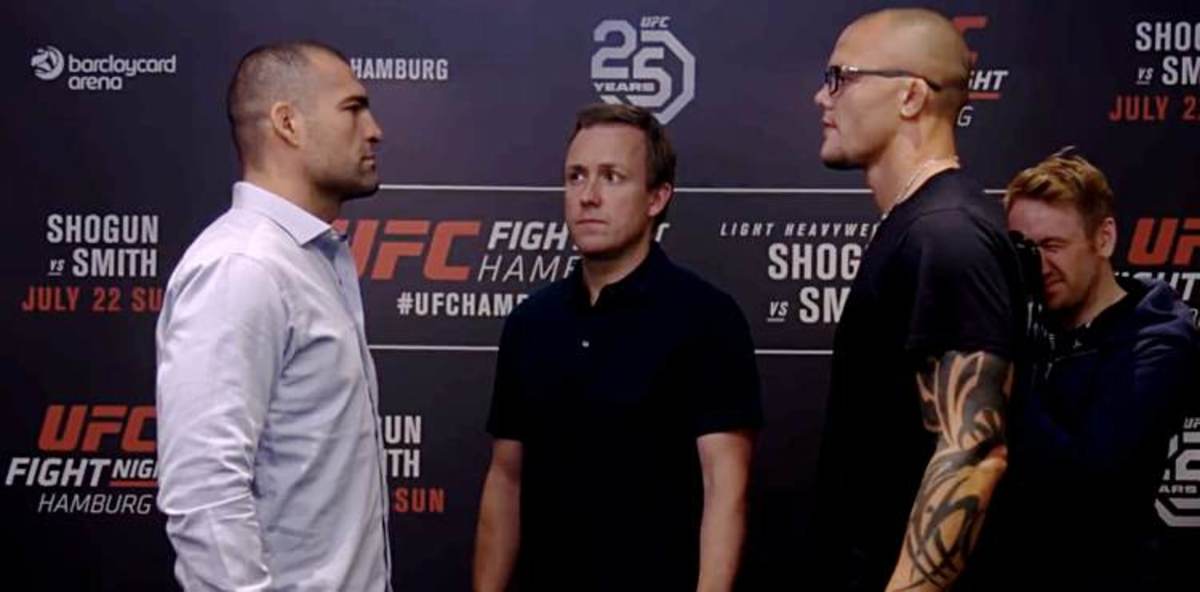 UFC Hamburg Media Day Staredowns: Shogun Rua and Anthony Smith Come ...