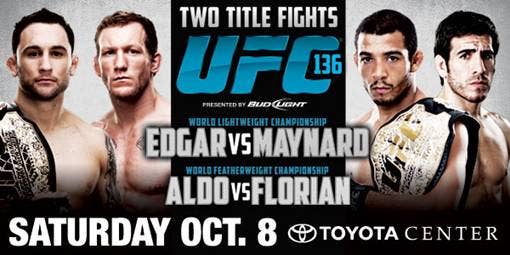 UFC 136: Edgar vs. Maynard 3 Tickets on Sale This Week - MMAWeekly.com ...
