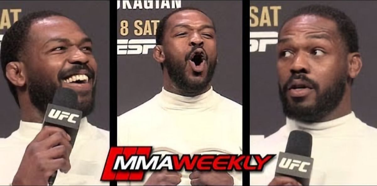 Video: Jon Jones soaks up 'rough crowd' as he's harassed about cocaine ...