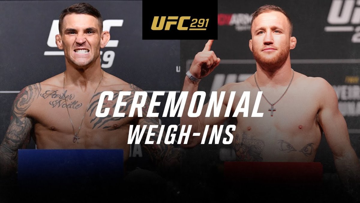 UFC 291 Ceremonial Weigh-In Video - MMAWeekly.com | UFC and MMA News ...