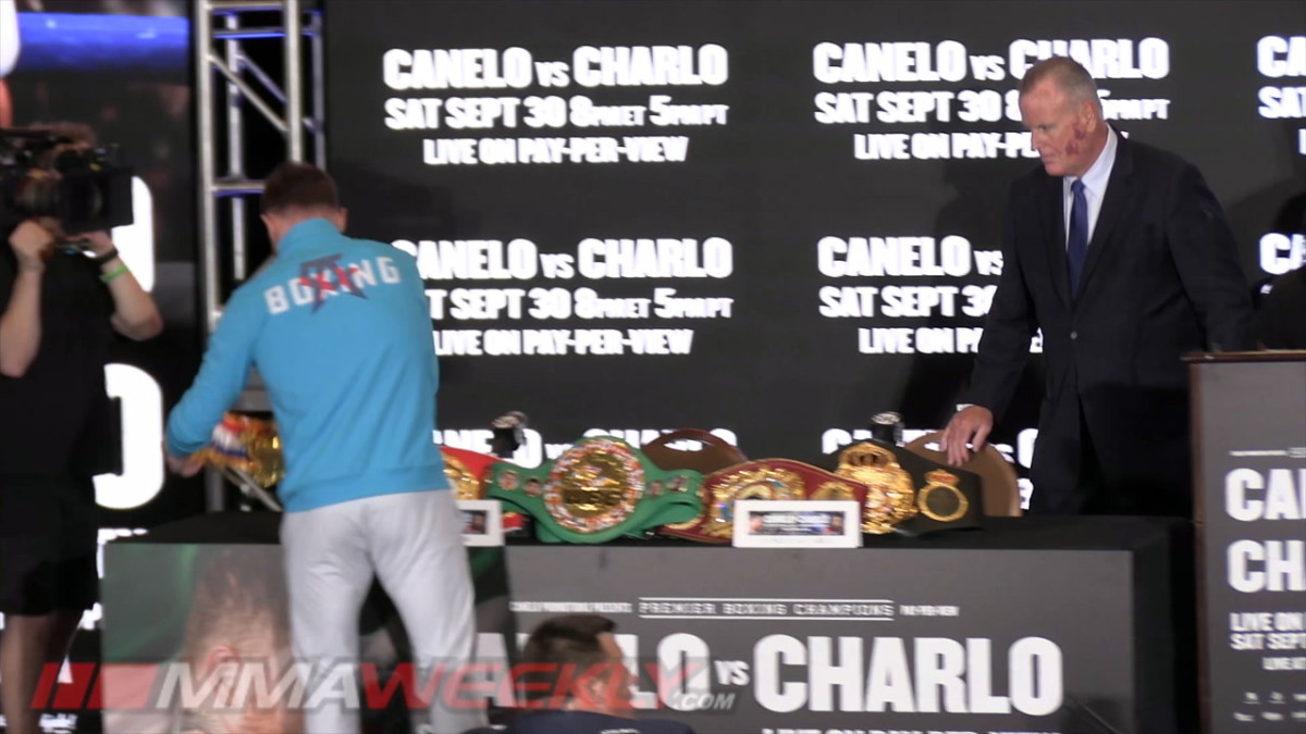 Canelo vs Charlo Final Face-Offs - MMAWeekly.com | UFC and MMA News ...
