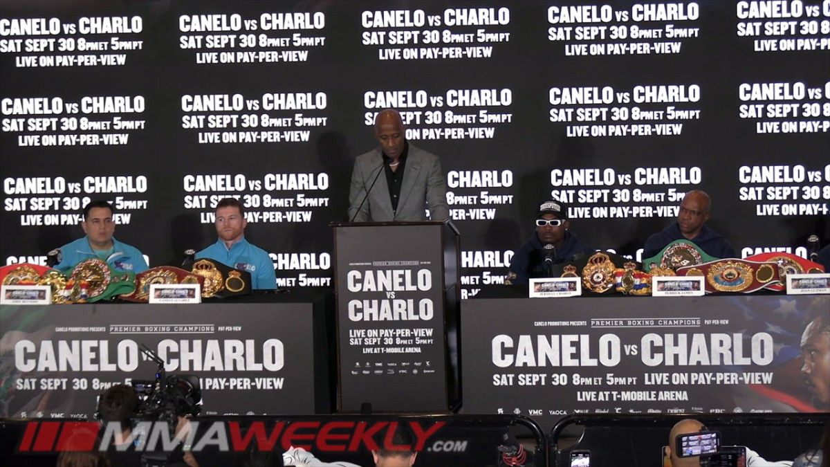 Canelo vs Charlo Press Conference - MMAWeekly.com | UFC and MMA News ...