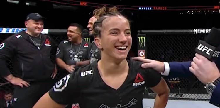 UFC Denver: Maycee Barber Octagon Interview - MMA Weekly