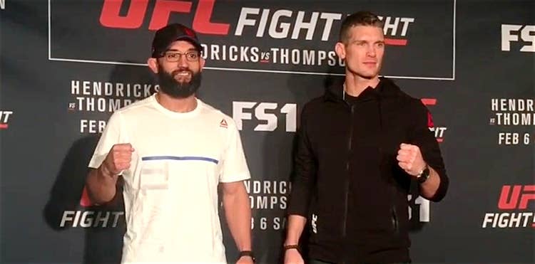 UFC Fight Night 82: Hendricks vs Thompson Staredown Video - MMA Weekly