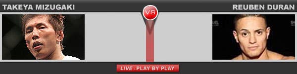 UFC On Versus 3 Play-by-Play: Takeya Mizugaki vs. Reuben Duran - MMA Weekly