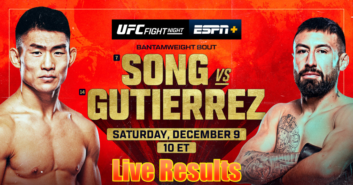 UFC Fight Night 233 Results: Song vs. Gutiérrez - MMA Weekly