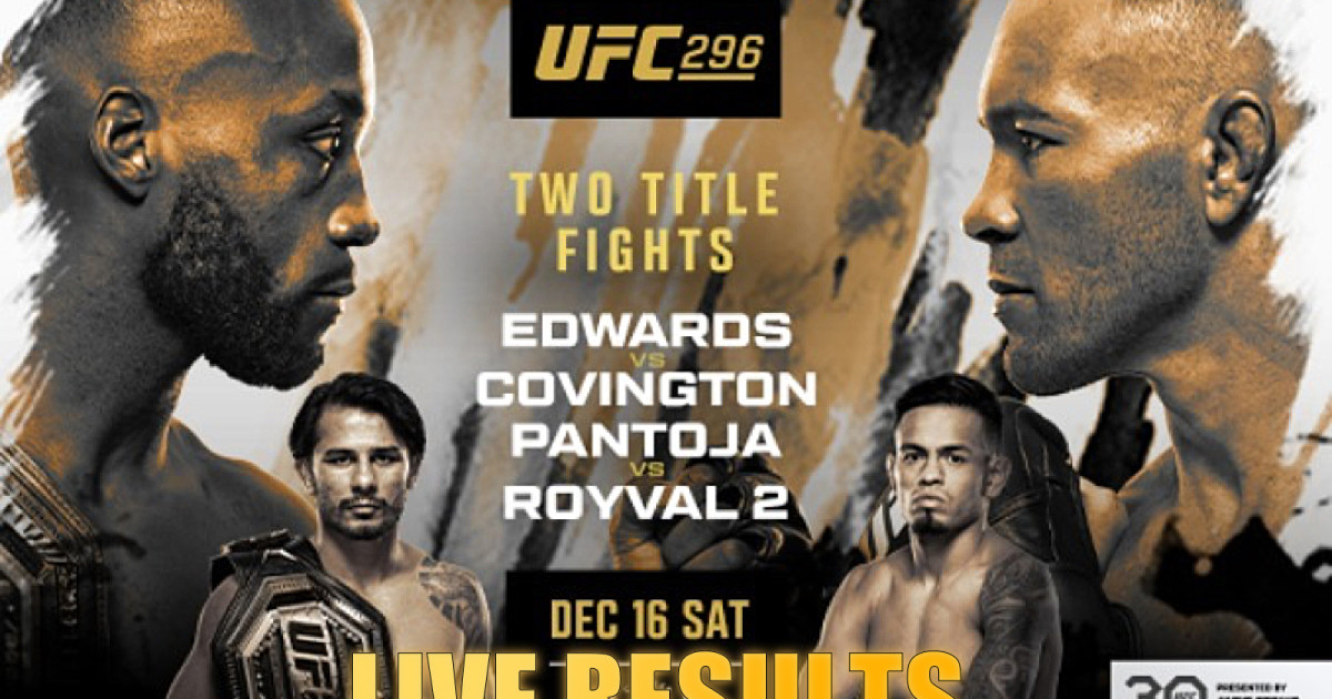 UFC 296 Live Results: Leon Edwards vs. Colby Covington - MMA Weekly