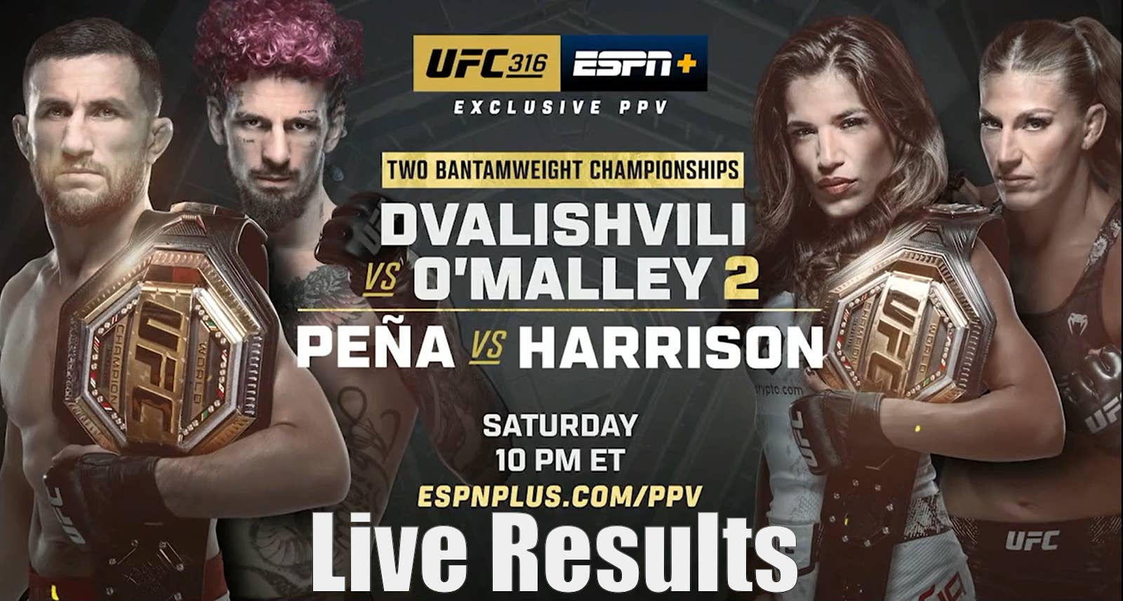 UFC 316: Dvalishvili vs. O'Malley 2 Results - MMA Weekly