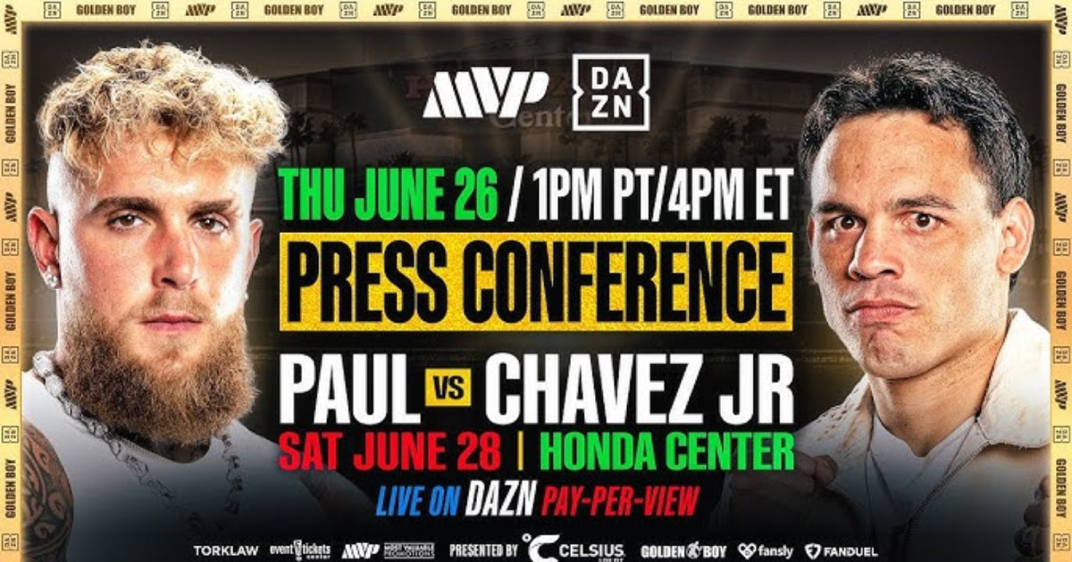 Jake Paul vs. Julio César Chávez Jr. Pre-Fight Press Conference - MMA ...