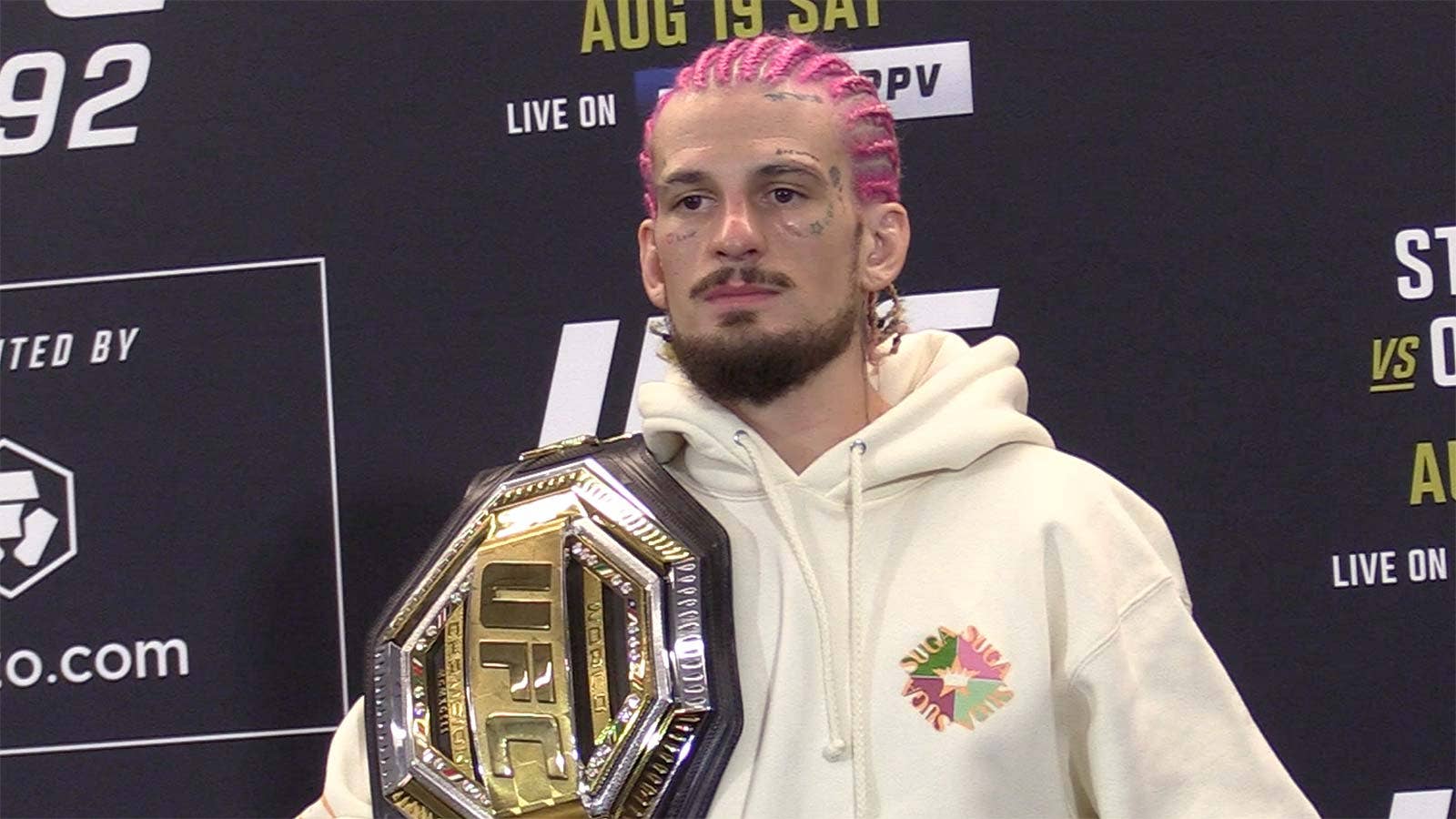 Sean O'Malley celebrates champion status with new forehead tattoo - MMA ...