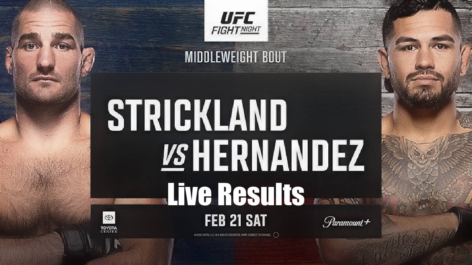 UFC Houston: Strickland vs. Hernandez live results - MMA Weekly