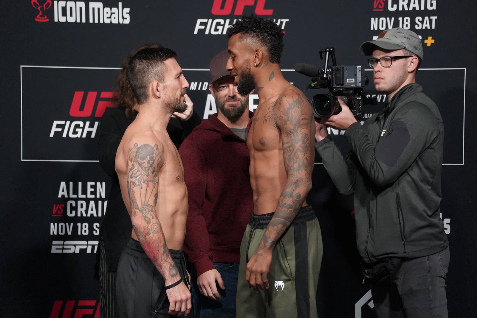 UFC Vegas 82: Allen vs Craig Official Weigh-Ins Photo Gallery - MMA Weekly