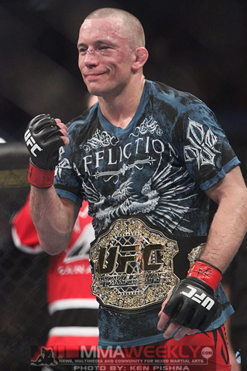 Georges St-Pierre On Track for UFC 154 Return to Face Carlos Condit ...