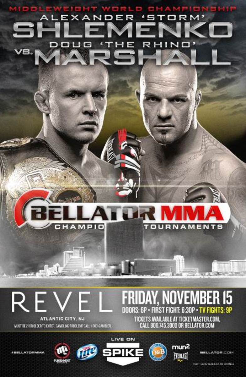 Bellator Returns to Atlantic City Nov. 15 with Middleweight Title Main ...