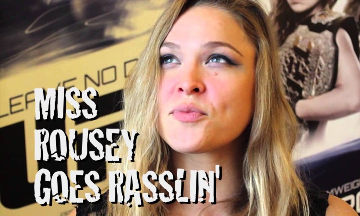 UFC Champ Ronda Rousey Hits the Pro Rasslin' Circuit... Sort Of ...