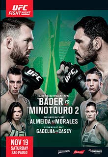 UFC Fight Night 100: Bader vs. Nogueira 2 Fight Card and Event Page ...