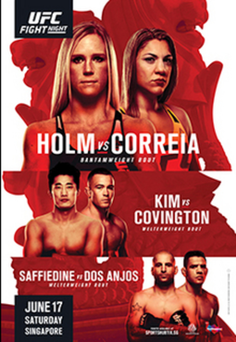 UFC Fight Night 111: Holm vs. Correia Fight Card (Singapore ...