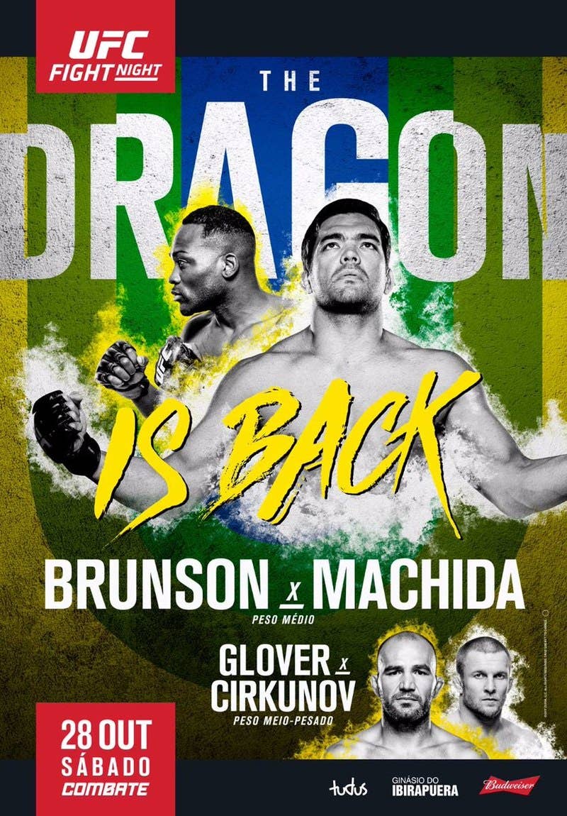 UFC Fight Night 119: Brunson vs. Machida Fight Card - MMA Weekly