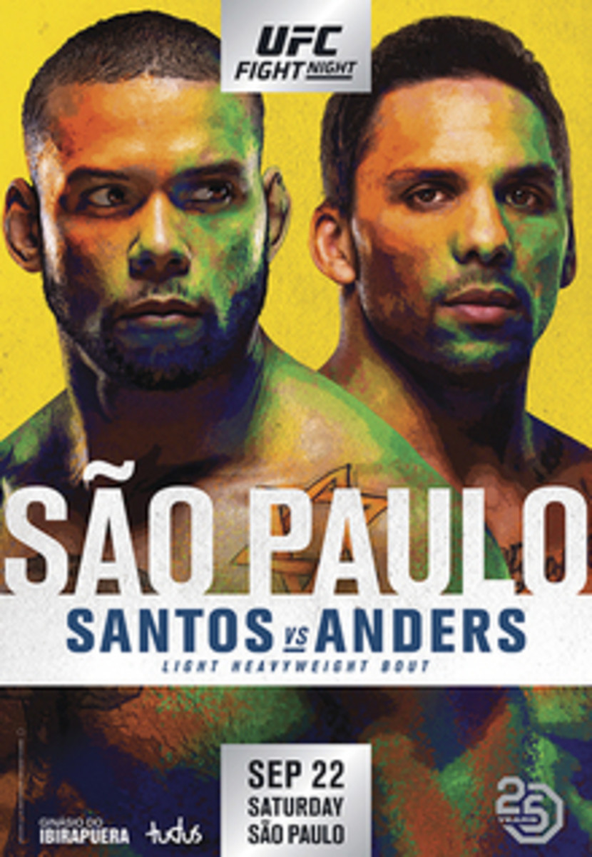 UFC Fight Night 137: Santos vs. Anders Fight Card (São Paulo, Brazil ...