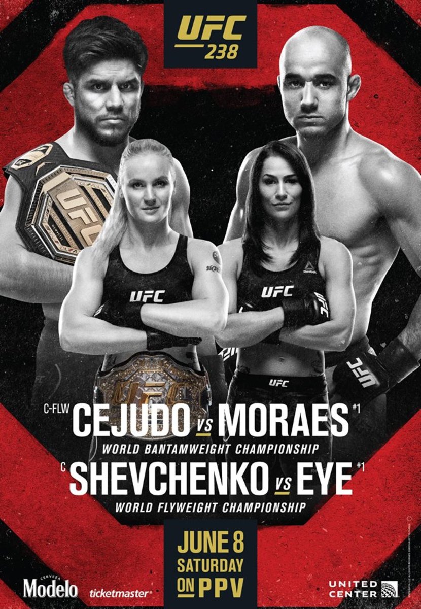 UFC 238: Cejudo vs. Moraes Fight Card - MMAWeekly.com | UFC and MMA ...