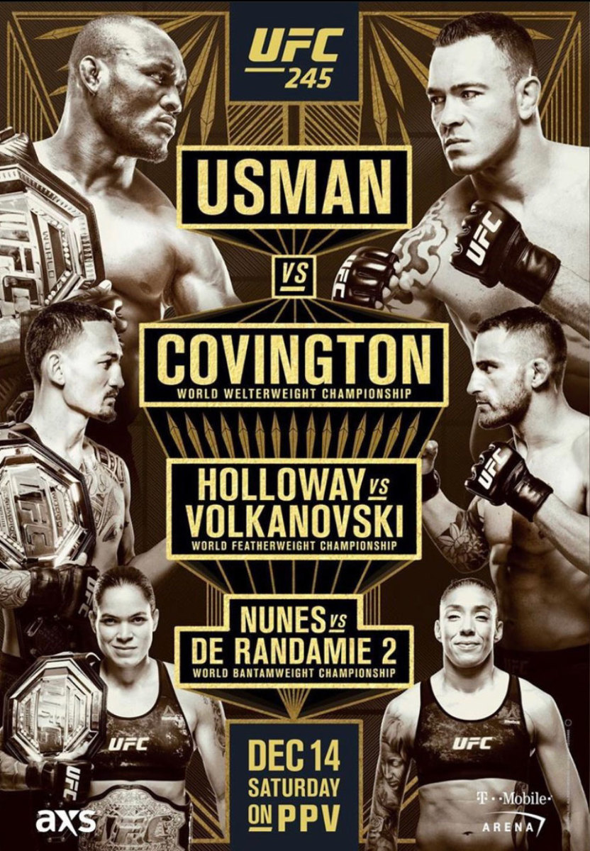 UFC 245: Usman vs. Covington Fight Card - MMAWeekly.com | UFC and MMA ...